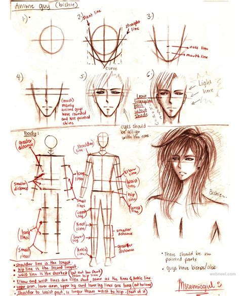 How To Draw Anime Tutorial With Beautiful Anime Character Drawings