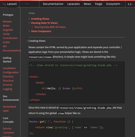 Laravel Docs Dark Theme Userstyles Org