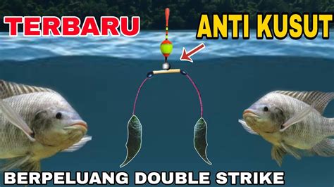 Tutorial Cara Membuat Rangkaian Pancing Ikan Nila Umpan Lumut Paling