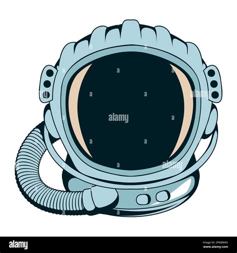 Astronaut Helmet Vector Illustration Of A Human Inventions NASA Logo
