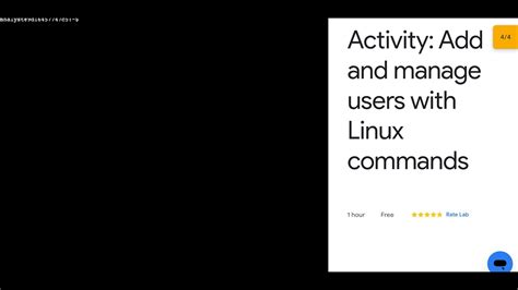 Activity Add And Manage Users With Linux Commands Qwiklabs Gsp