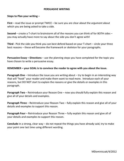 50 Free Persuasive Essay Examples BEST Topics ᐅ TemplateLab