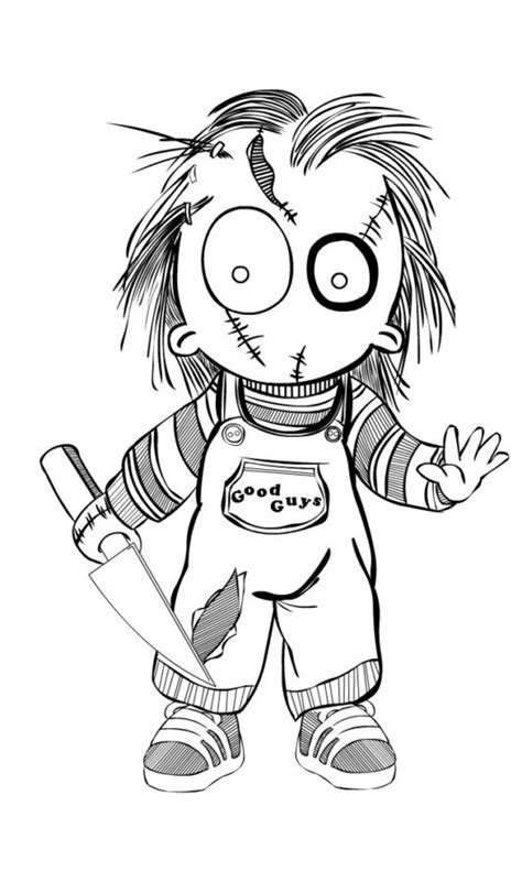 Dibujos De Chucky El Mu Eco Diab Lico Para Colorear Dibujo 6496 The