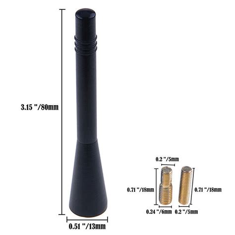 Universal Car Short Stubby Antenna Aerial AM FM Radio Mast 2 Styles