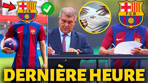 OFFICIEL BARCELONE VIENT DE PARALYSER LE MONDE DU FOOTBALL ENFIN