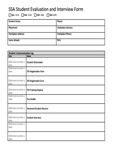 Free 23 Interview Assessment Forms In Pdf Ms Word Excel