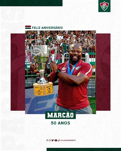 Aniversariante do dia Marcão é parabenizado pelo Fluminense