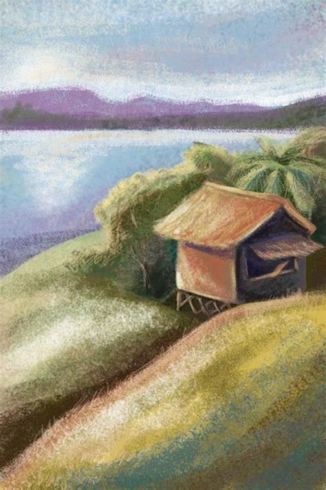 Nipa Hut Drawing