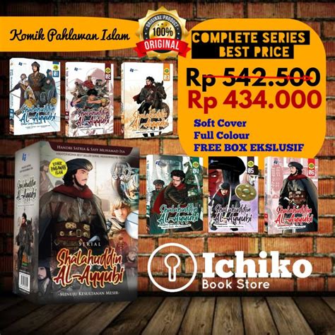 Jual Komik Shalahuddin Al Ayyubi Jilid 123456 BONUS Ekslusif BOX Komik