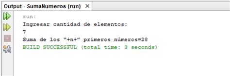 Programación en Java Suma de los N primeros números Secuencial Java