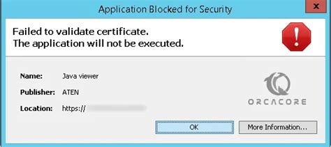 Fix Java Error Failed To Validate Certificate OrcaCore