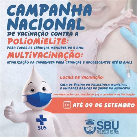 Campanha Nacional De Vacina O Contra A Poliomielite Prefeitura De