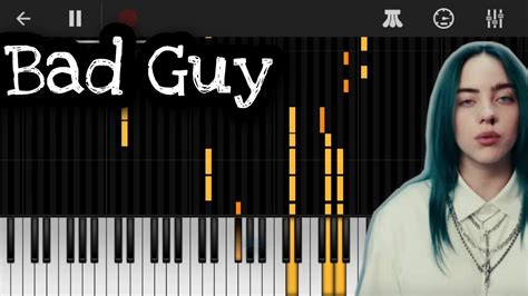Billie Eilish Bad Guy Piano Tutorial Youtube