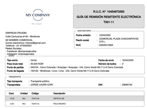 Formato De Guia De Remision Electronica Sunat Image To U
