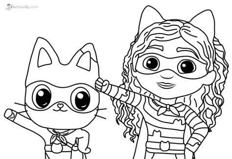 Gabbys Dollhouse Dibujo Para Colorear Descargar Digital