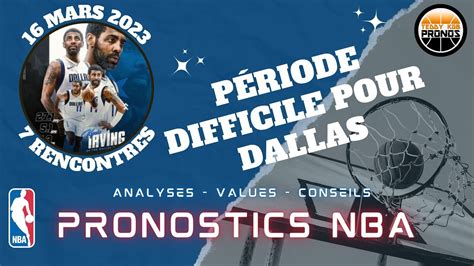 Pronostics Nba Mes Analyses Youtube