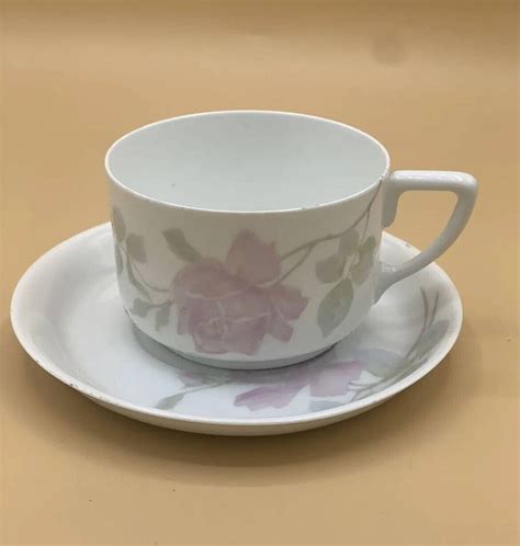 Rosenthal Donatello Selb Bavaria Big Pink Roses Cup And Saucer Etsy