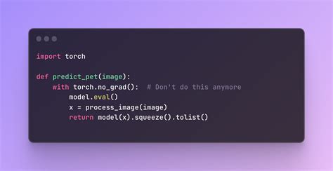 abubakar abid on twitter in pytorch you re probably used to writing your model inference code
