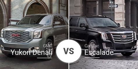 GMC Yukon Denali Vs Cadillac Escalade Big Hauling And Bigger Luxury