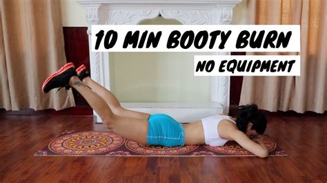 Minute Booty Burn Workout No Equipment Youtube
