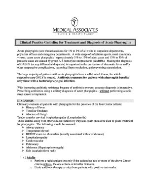 Fillable Online Clinical Practice Guideline For Treatment And Diagnosis