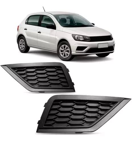 Par Grade Moldura Farol Milha Gol G Sem Furo