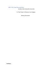 5 2 Final Project Brittany Richardson Docx ACC 311 Cost Accounting