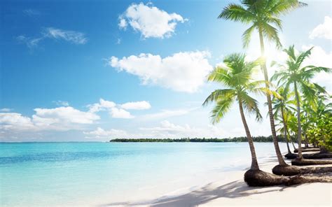Wallpaper Sinar Matahari Pemandangan Laut Teluk Alam Pantai