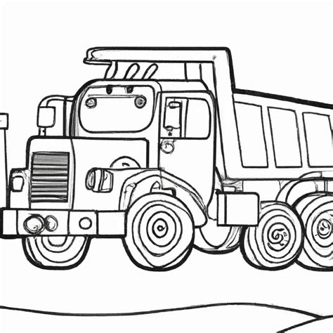 5 Desenhos de Caminhão Arqueado para Imprimir e Colorir