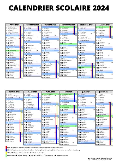Vacances Scolaires 2023 2024 Dates Et Calendrier Scolaire 2023 2024