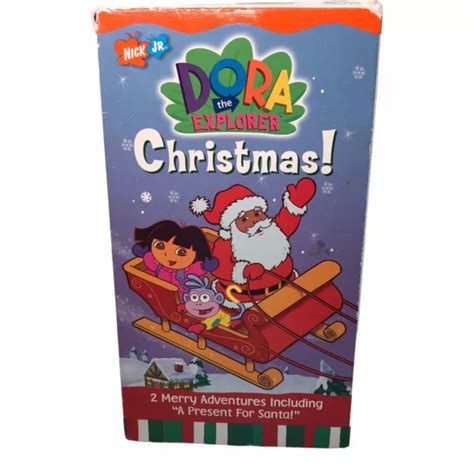 Dora The Explorer Dora S Christmas Vhs Cartoon Holiday Santa
