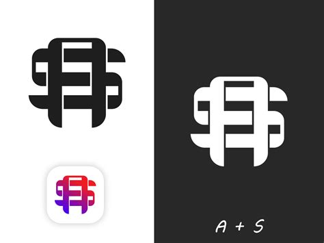 AS Monogram Logo Design Sample By Saiful Azam On Dribbble