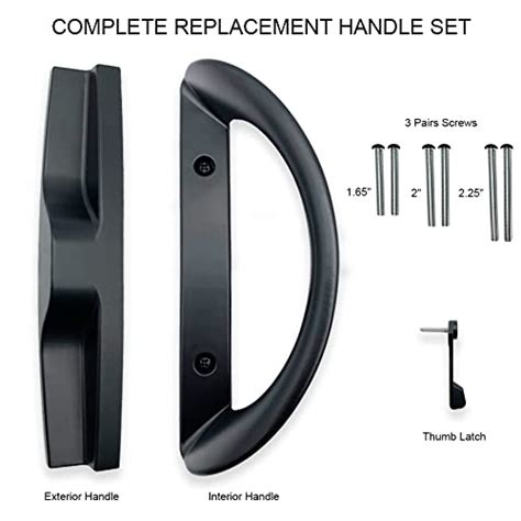 ALLYWASAI Patio Sliding Door Handle Set Perfect Replacement Mortise