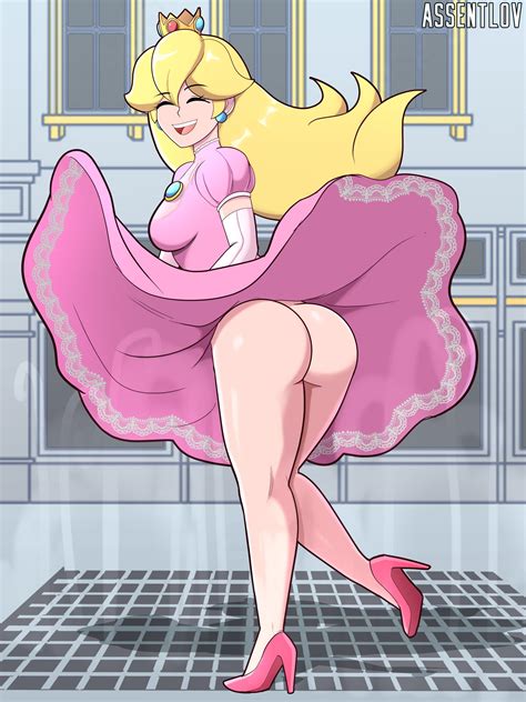 Rule 34 Ass Assentlov Big Ass Bottomless Going Commando High Heels Looking Back Mario Series