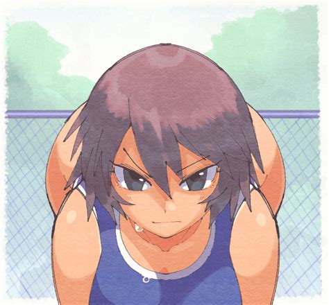 Rule 34 1girls Ass Azumanga Daiou Bare Shoulders Bent Over Big Ass Big Butt Female Fence