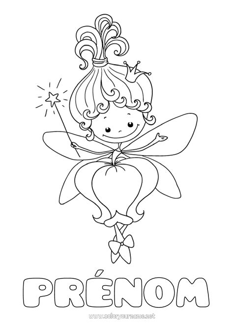 Coloriage n497 Dent de lait Petite Souris Fée des dents