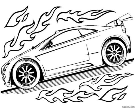 Hot Wheels Cars Coloring Pages Turkau