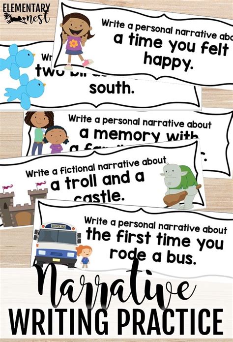 Teaching Narrative Writing Tips And Activities Elementary Nest