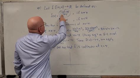 real analysis i lec 3 1 f continuity of a function at a point youtube