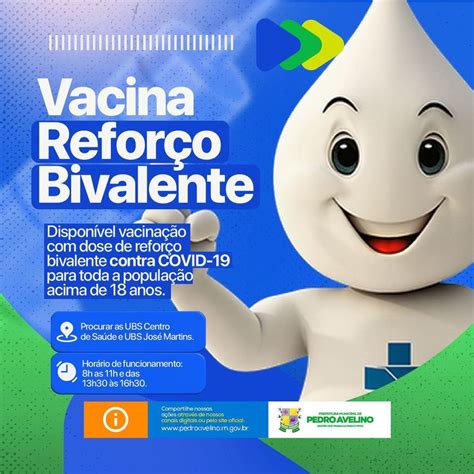 Prefeitura de Pedro Avelino DISPONÍVEL VACINA REFORÇO BIVALENTE