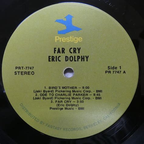 Yahoo オークション 46071656 US盤 PrestigeEric Dolphy Far Cry