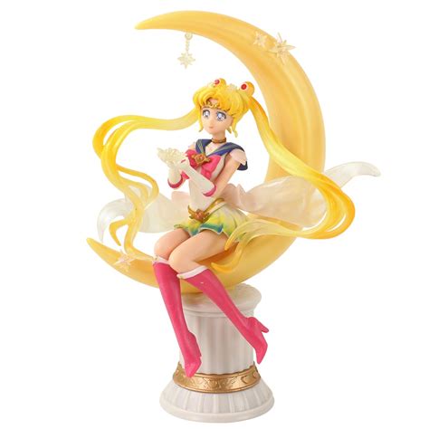 20cm Dibujos Animados Anime Sailor Moon Tsukino Usagi Luna Sentado Posición Figura De Acción