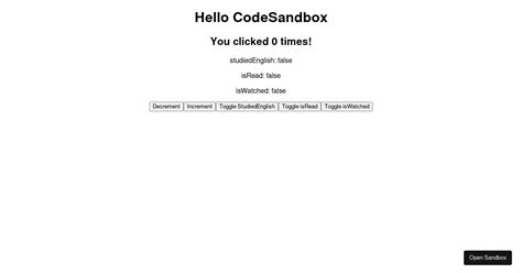 React Hooks Counter Demo Codesandbox