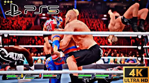 WWE 2K22 PS5 Royal Rumble Extreme Fight On Brock Lesnar My Last