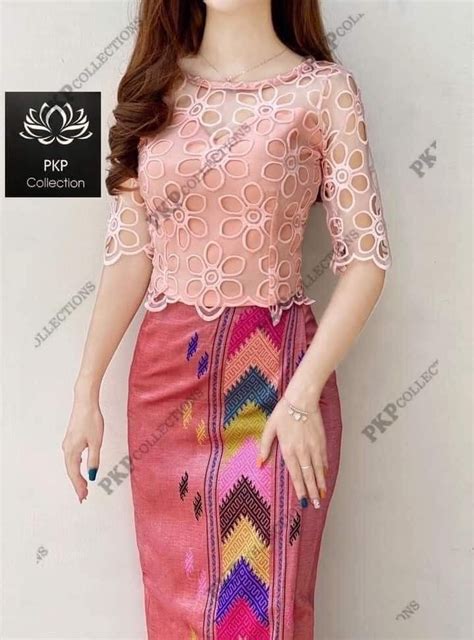 Pin By Linmyatthar On Myanmar Dress Burmese Clothing Summer Dresses