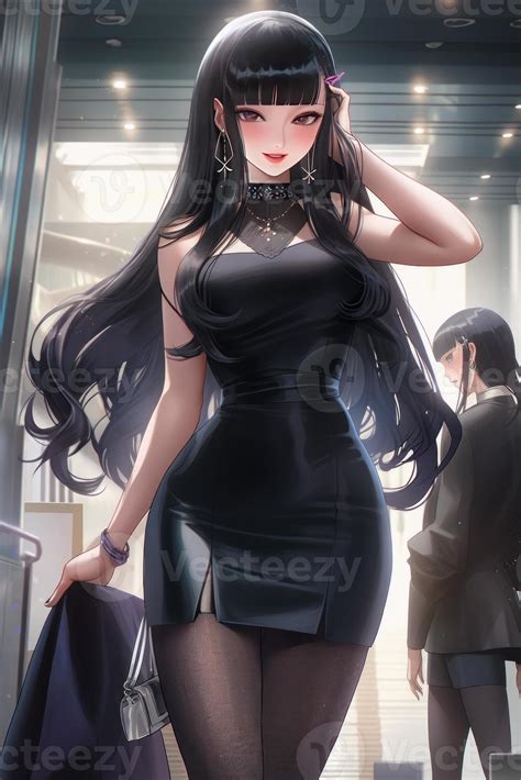 Beautiful Thick Anime Woman Posing Generative AI 22798876 Stock Photo