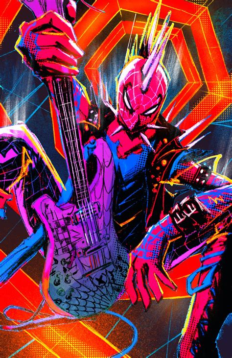 Spider Punk Marvel And 3 More Drawn By Chun Lo Danbooru