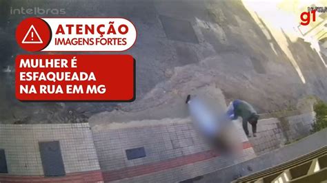 Vídeo mostra mulher sendo esfaqueada no meio da rua suspeito é o ex