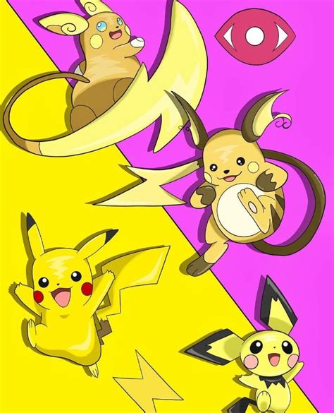 Pokemon Pichu Pikachu Raichu