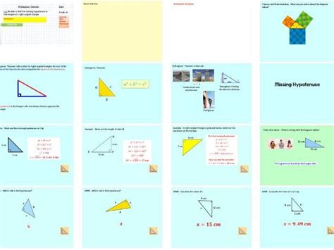 Pythagoras Theorem Maths GCSE ActivInspire PowerPoint Lesson